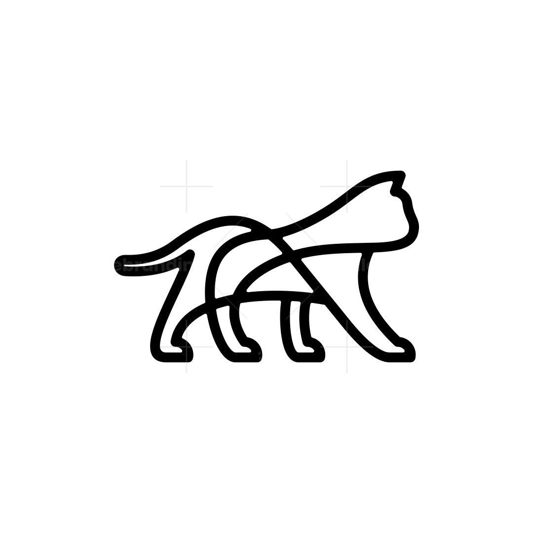 Cat Monoline Logo | Scalebranding