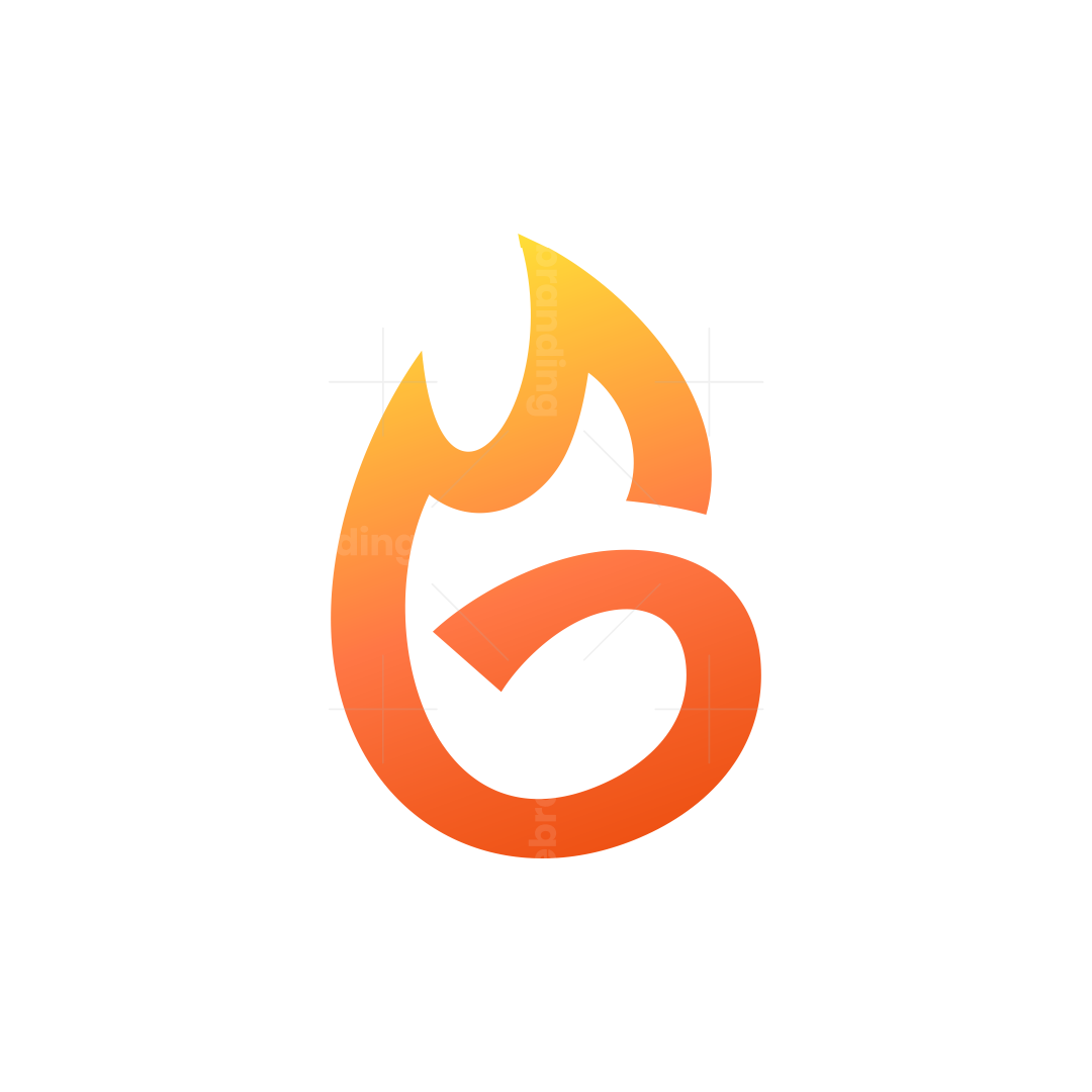 Modern Letter G Fire logo | Scalebranding