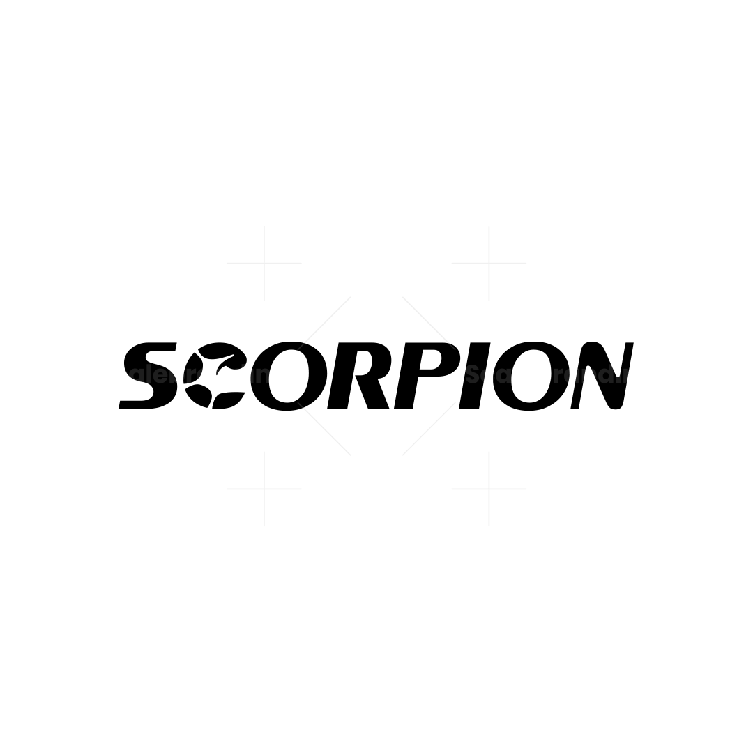 A Scorpion Word Mark Logo | Scalebranding