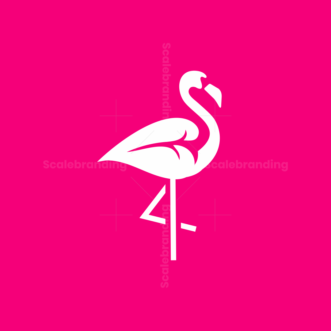 Sexy Lips Flamingo Simple Logo | Scalebranding