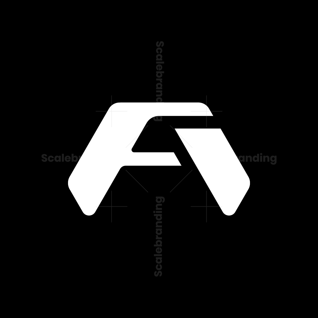 Letters FA or AF Monogram Logo | Scalebranding