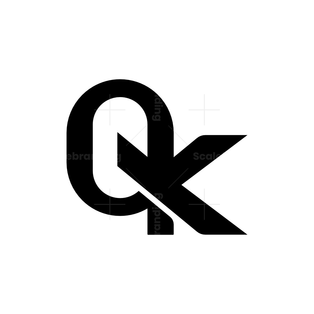 Letter QK or KQ logo | Scalebranding