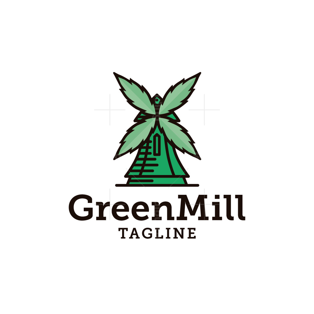 Green Windmill Logo | Scalebranding