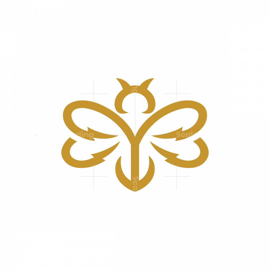 Lightning Bee Logo | Scalebranding