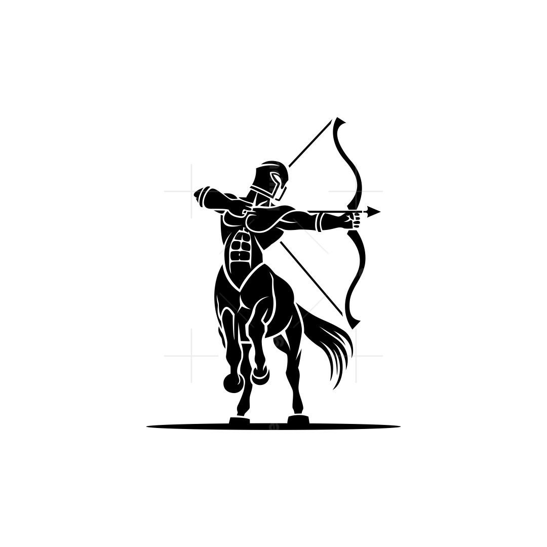 Centaurs Logo Centaur Logo Icon Design Template Flat Stock Vector