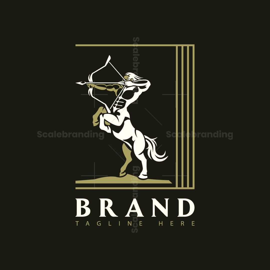 Centaurs Logo Centaur Logo Icon Design Template Flat Stock Vector