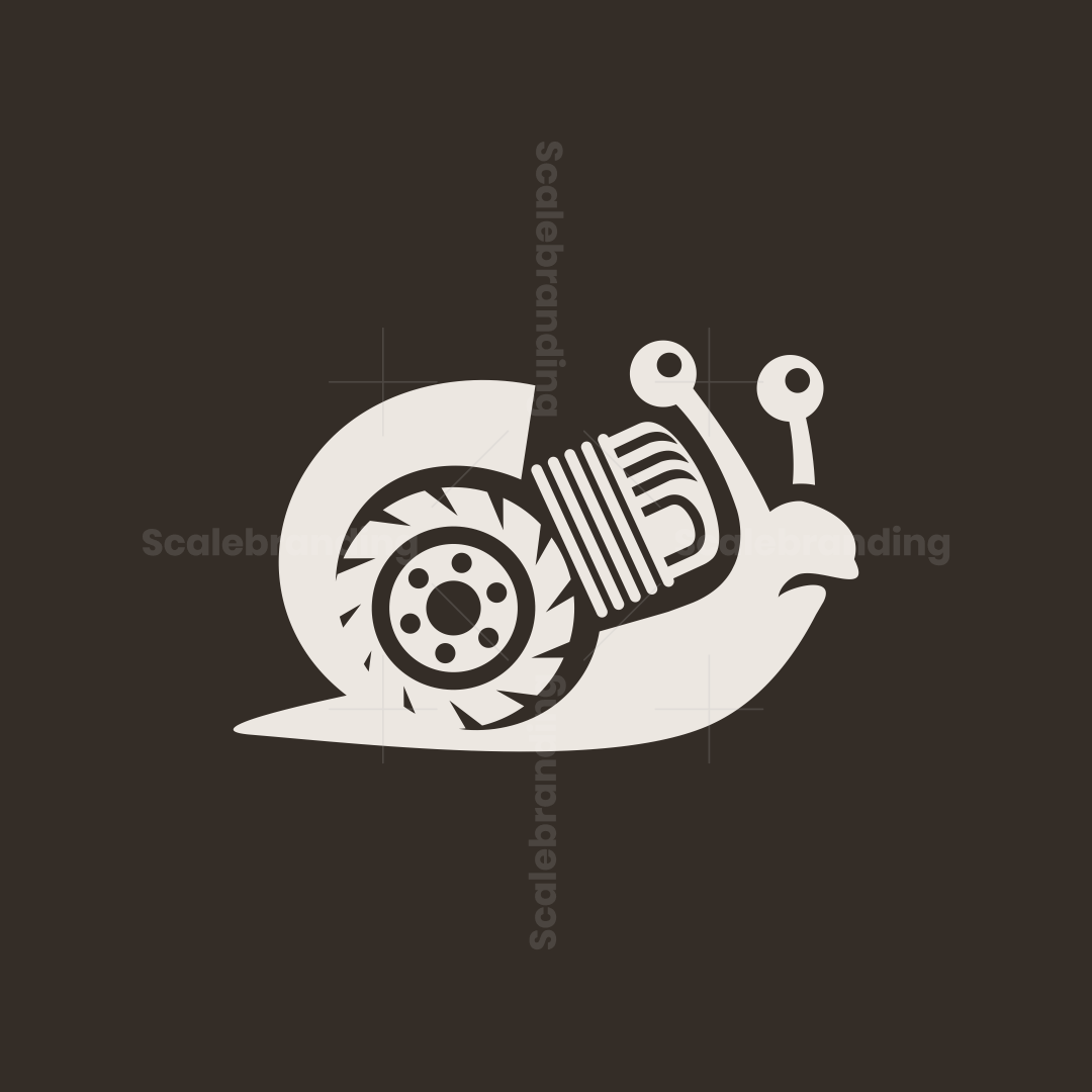 Snail Machine Turbo Simple Logo | Scalebranding