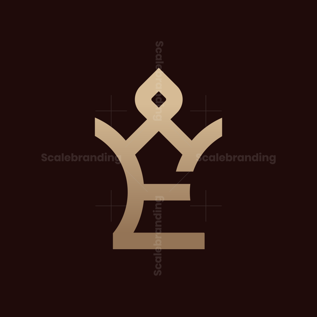 Letter E Crown Simple Elegant Logo | Scalebranding