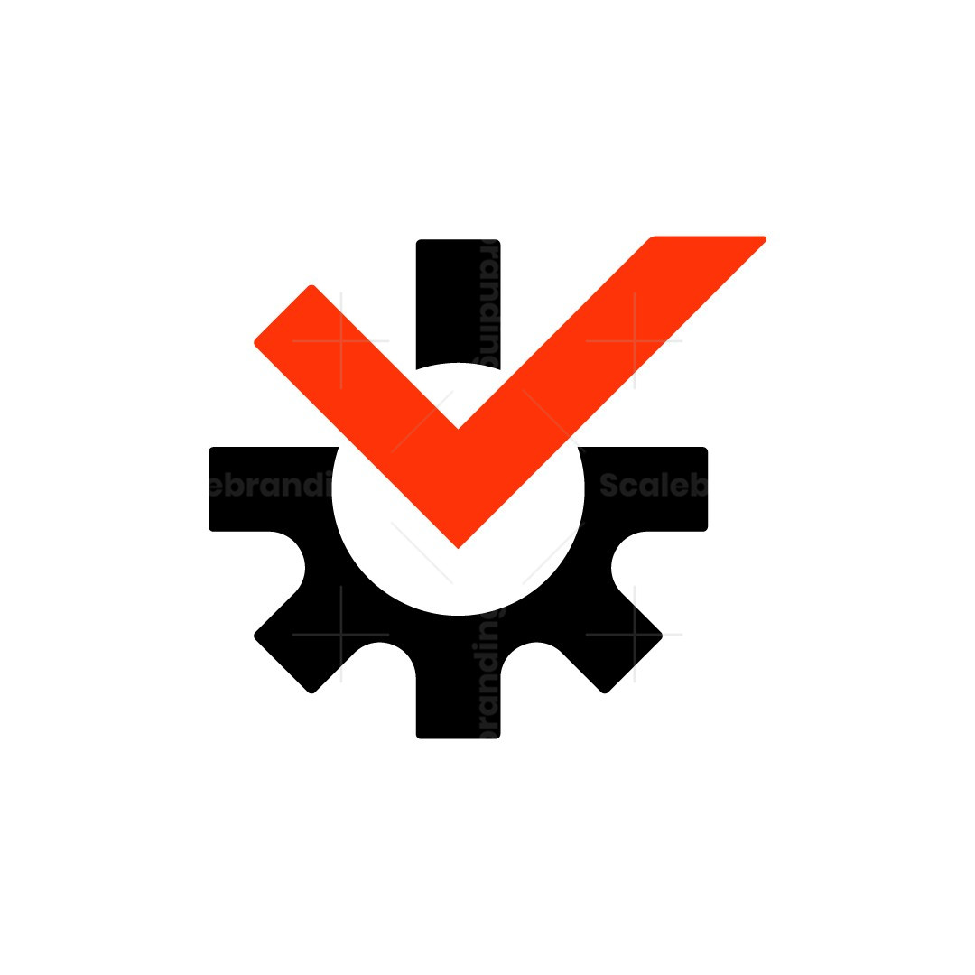 Check Gear Logo | Scalebranding