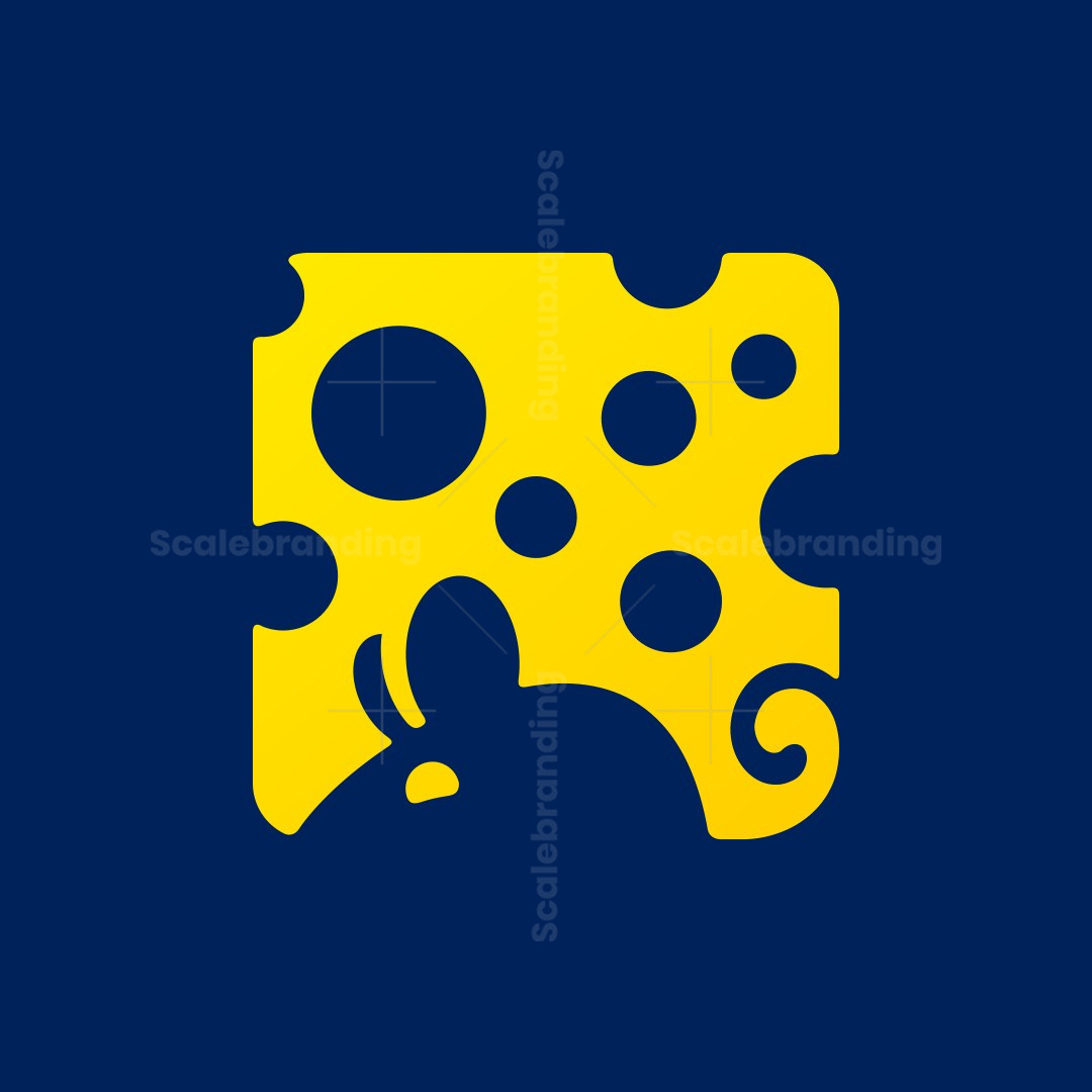 Cheese mouse square fun Logo | Scalebranding