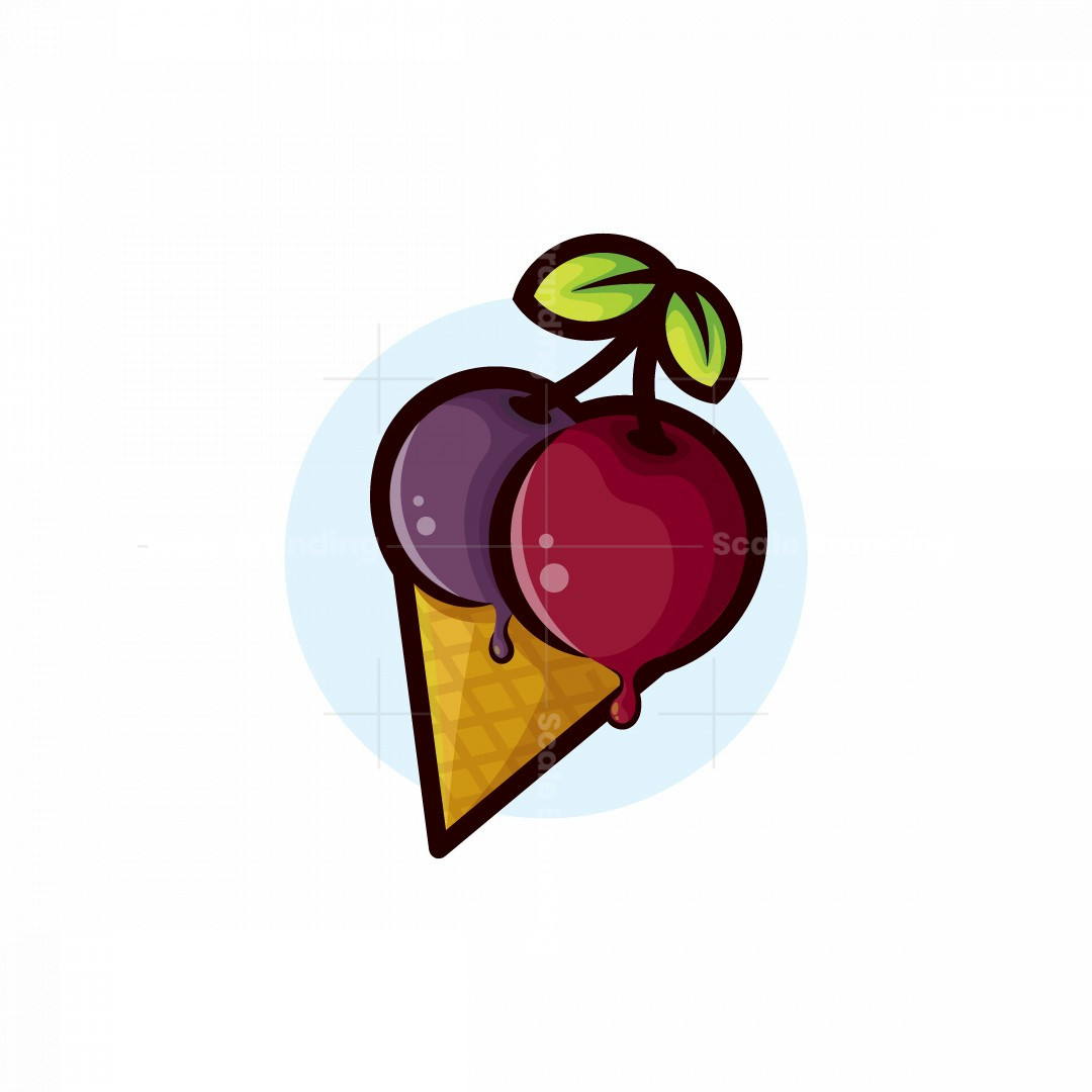 Cherry Ice Cream Logo | Scalebranding