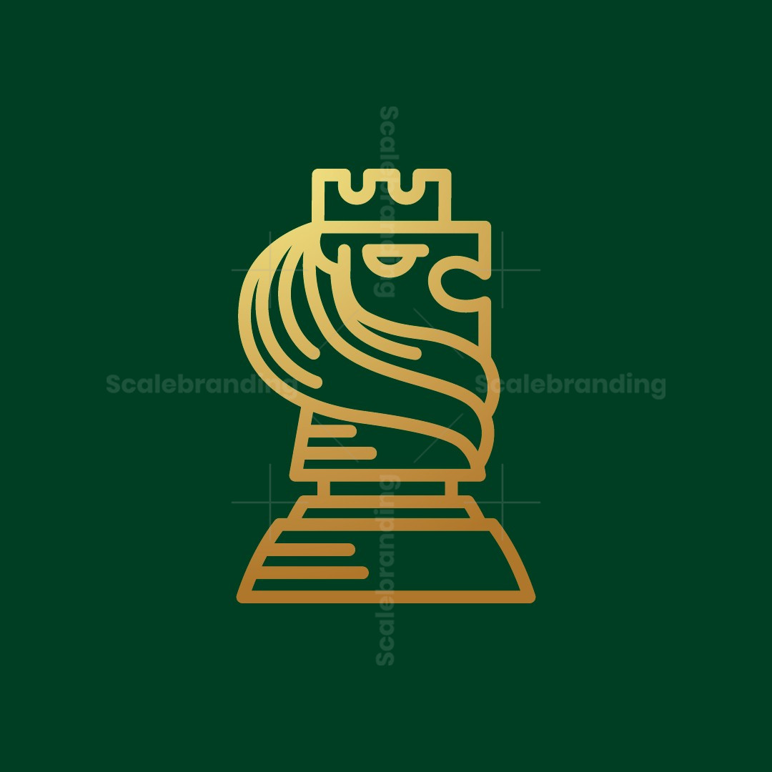 Chess Lion Master Strategy Logo | Scalebranding