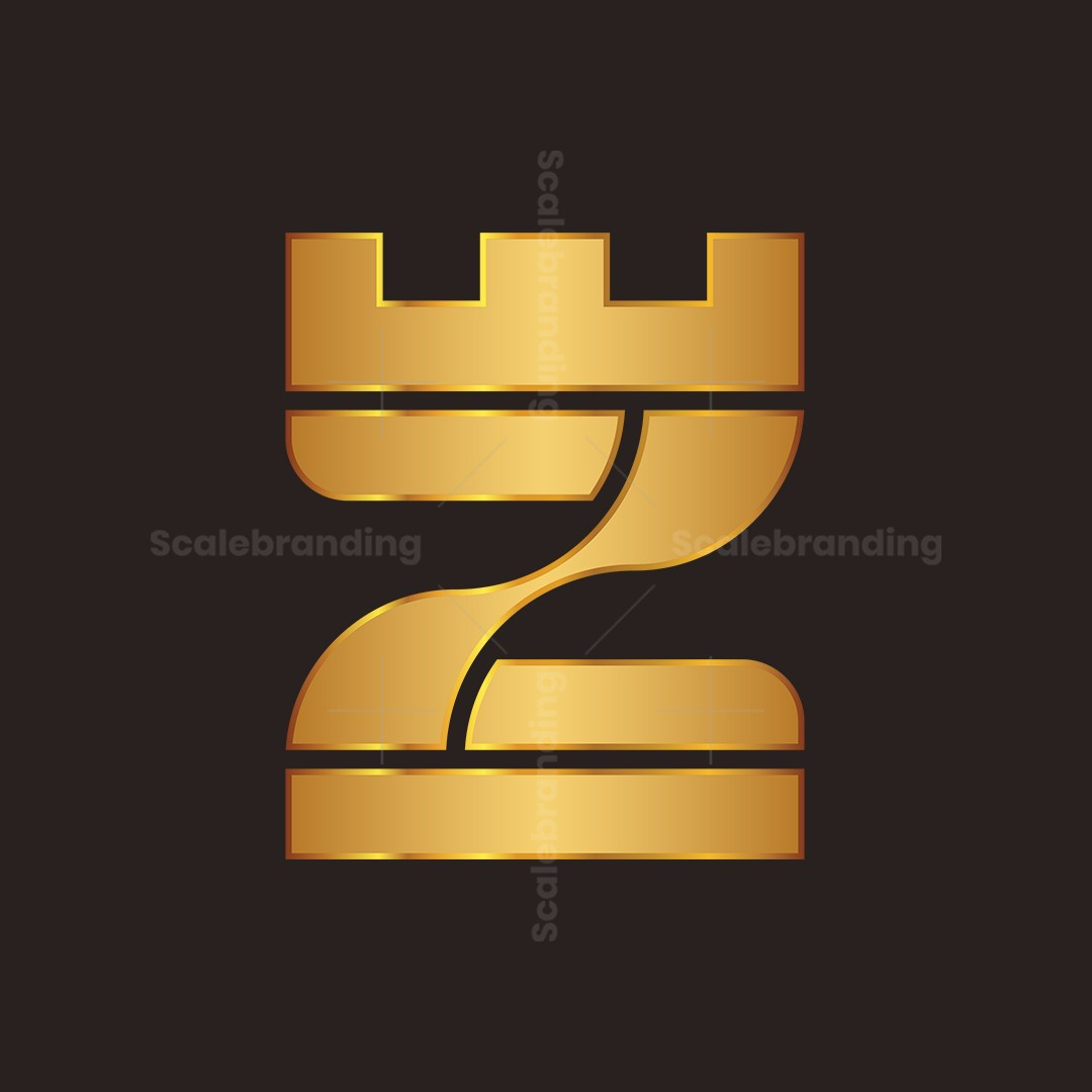 Chess Rook Letter Z Logo | Scalebranding