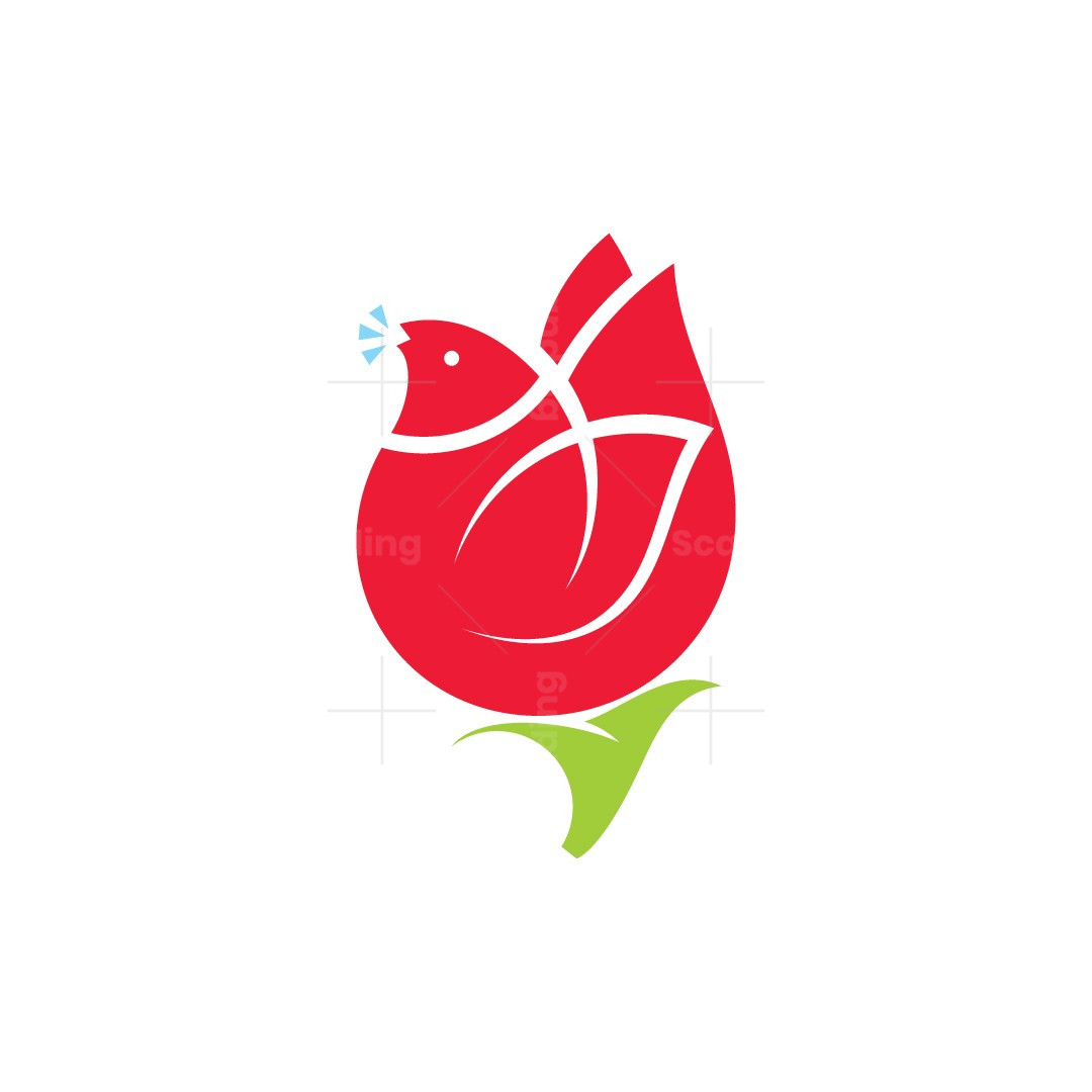 Rose Bud Logo Premium Vector | Beautiful Rose Bud Or Tulip Flower Logo