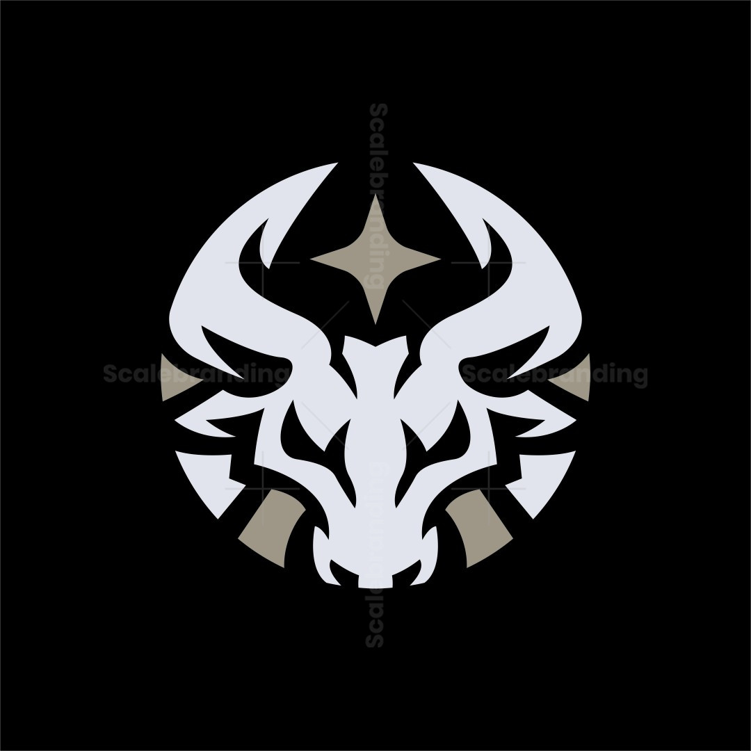 Circle Bull Head Logo | Scalebranding
