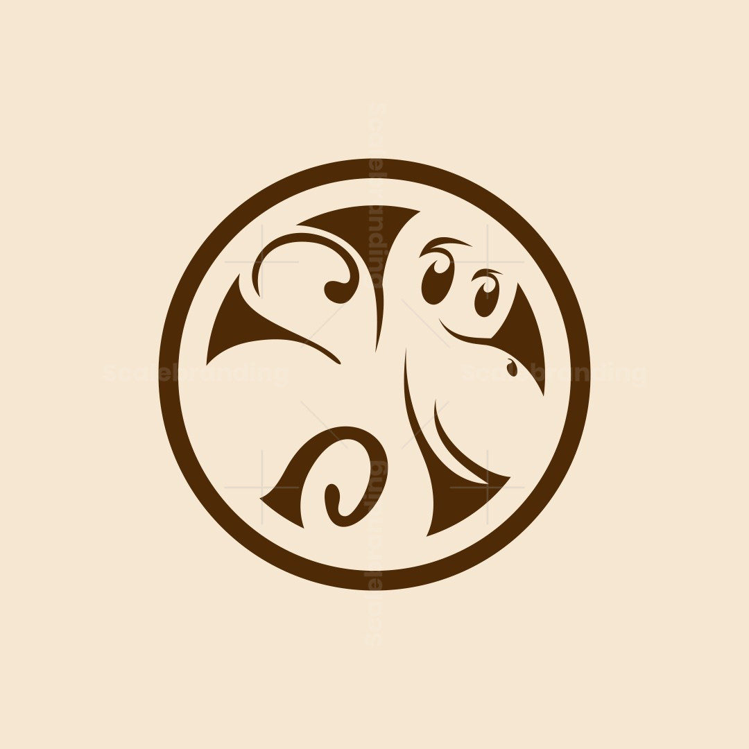 circle chimpanzee Logo | Scalebranding