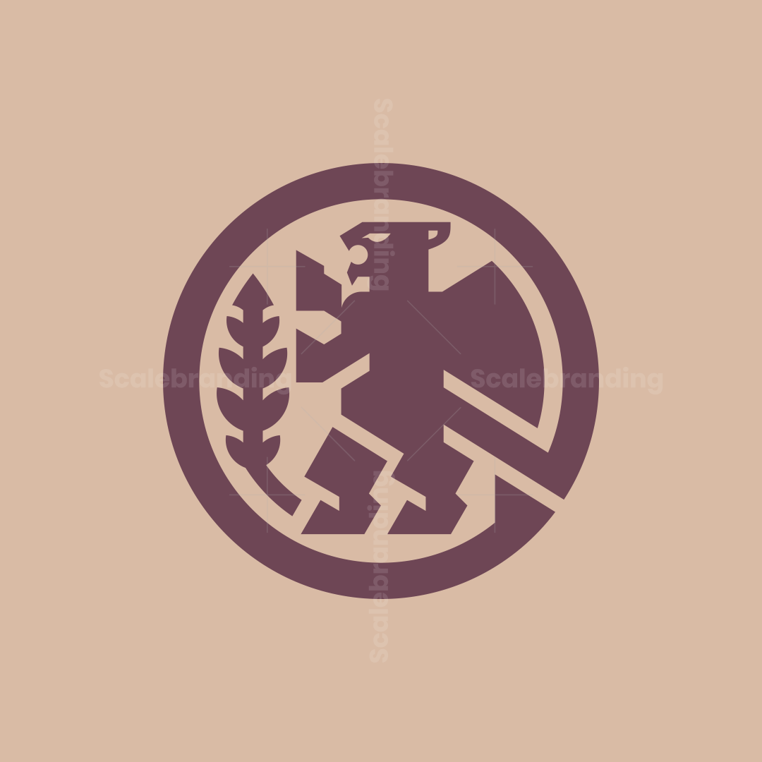 Circle Griffin Heraldry Style Logo | Scalebranding