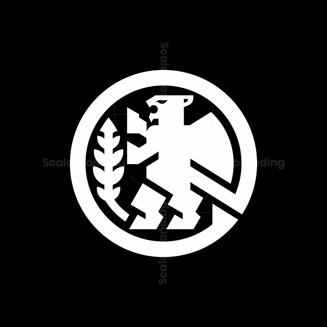 Circle Griffin Heraldry Style Logo | Scalebranding