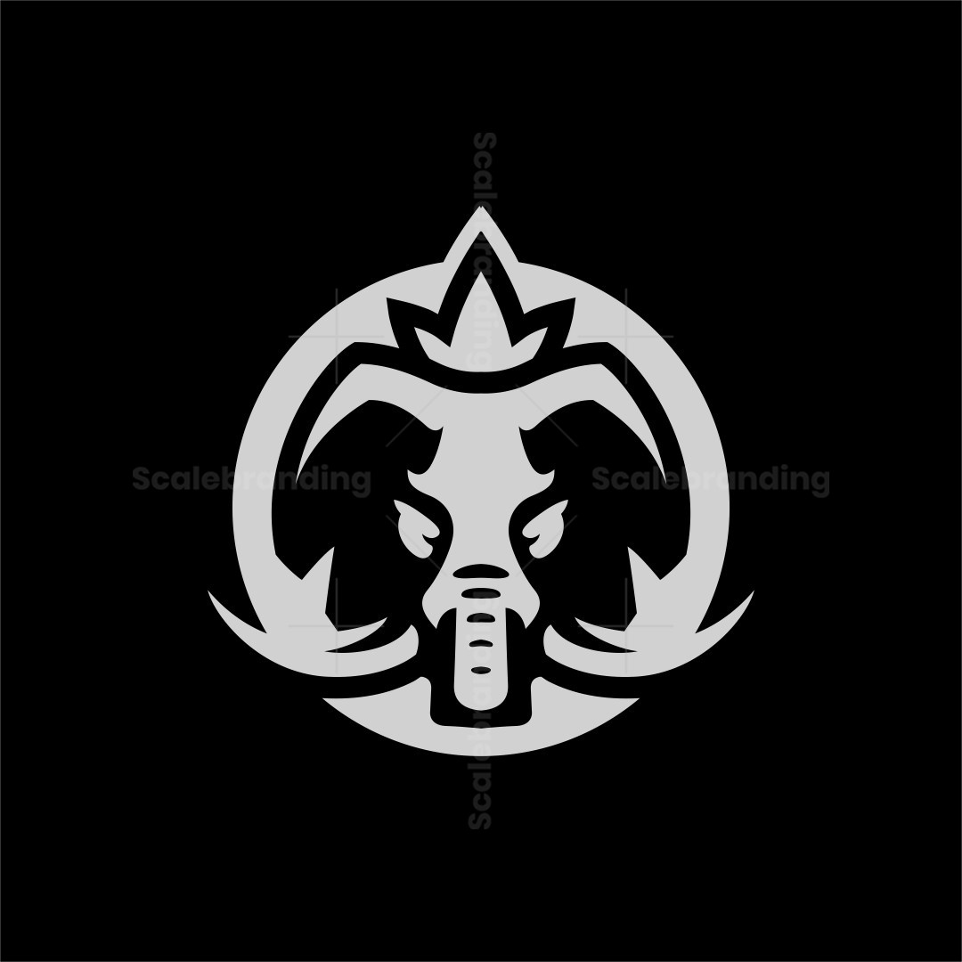 Circle King Elephant Logo | Scalebranding