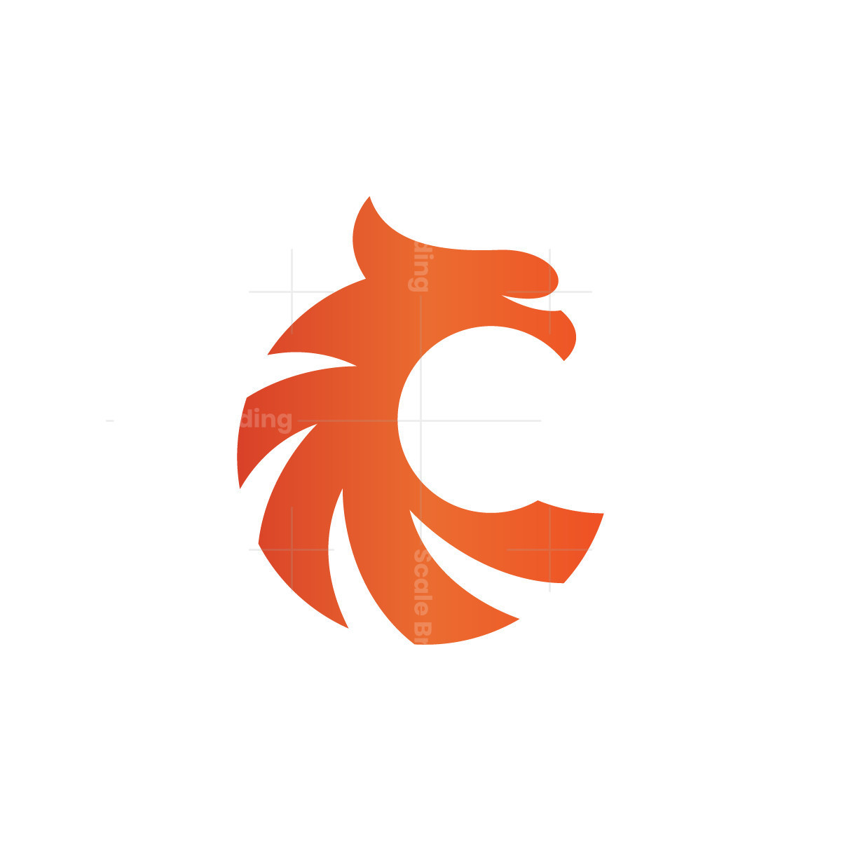 Circle Shaped Phoenix Logo Abstract Vector Phoenix Logo | Scalebranding