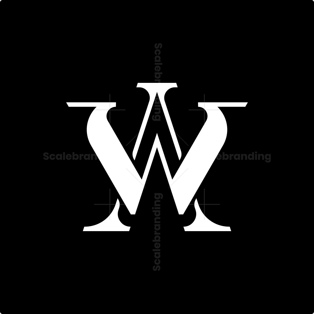 Classic Letter AW WA Monogram Logo | Scalebranding