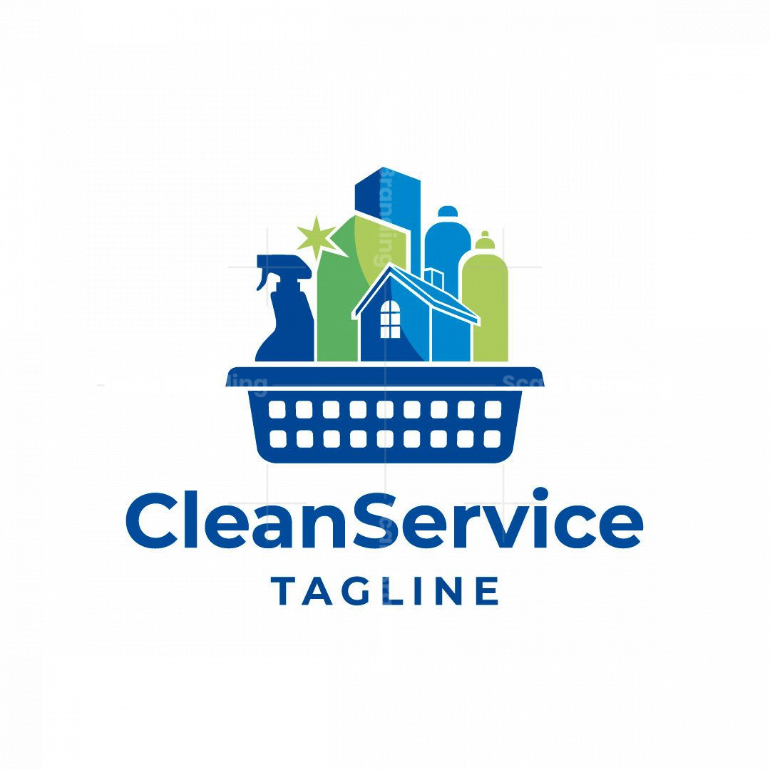 Clean Service Logo | Scalebranding
