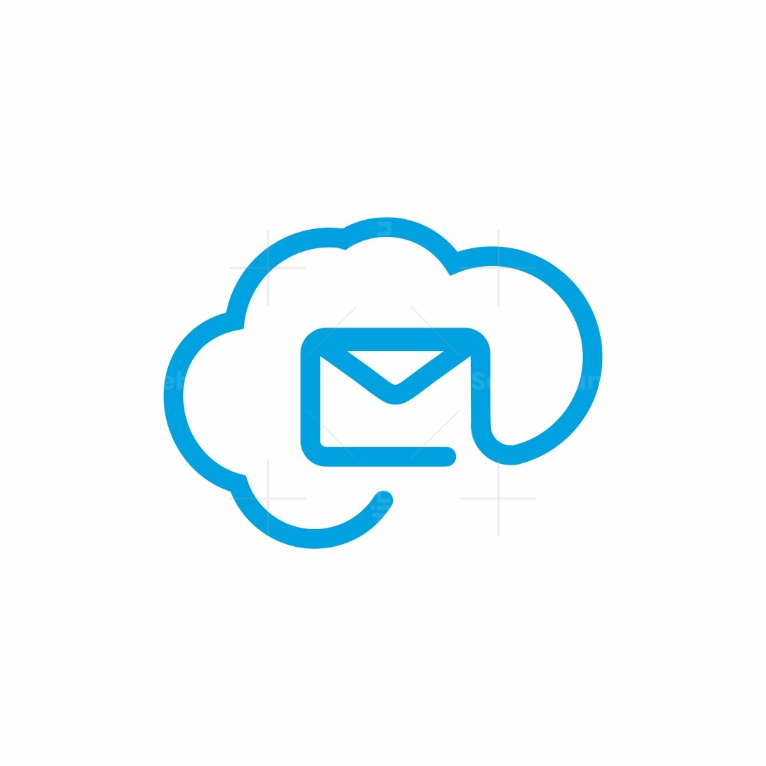 Cloud Mail Combination Logo | Scalebranding