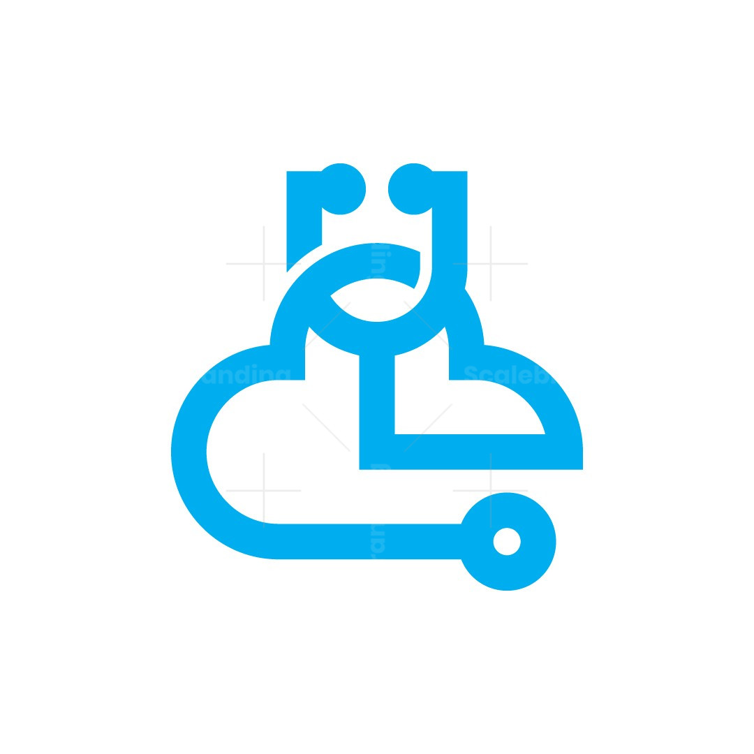 Cloud Stethoscope Logo | Scalebranding