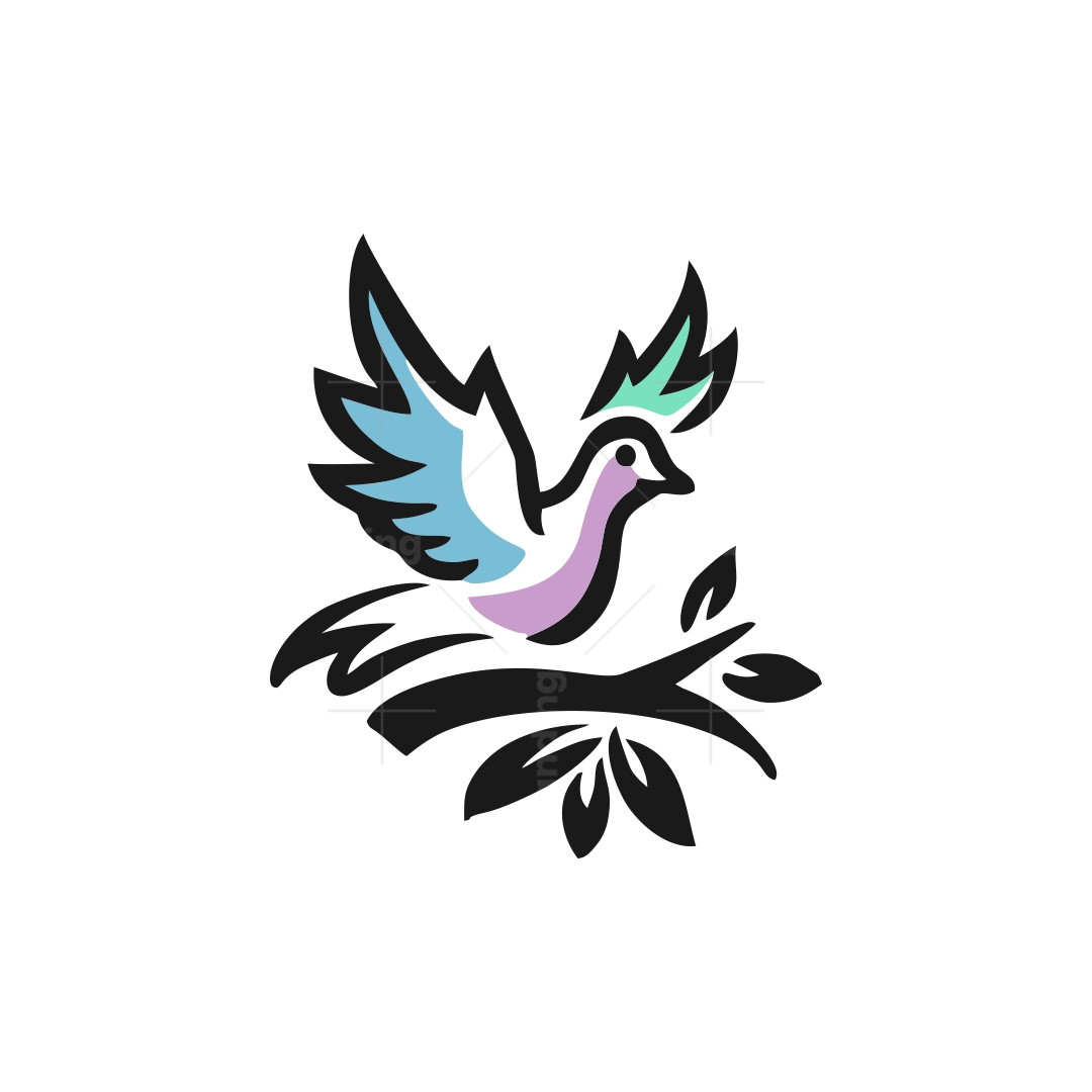 Colorful Dove Logo | Scalebranding