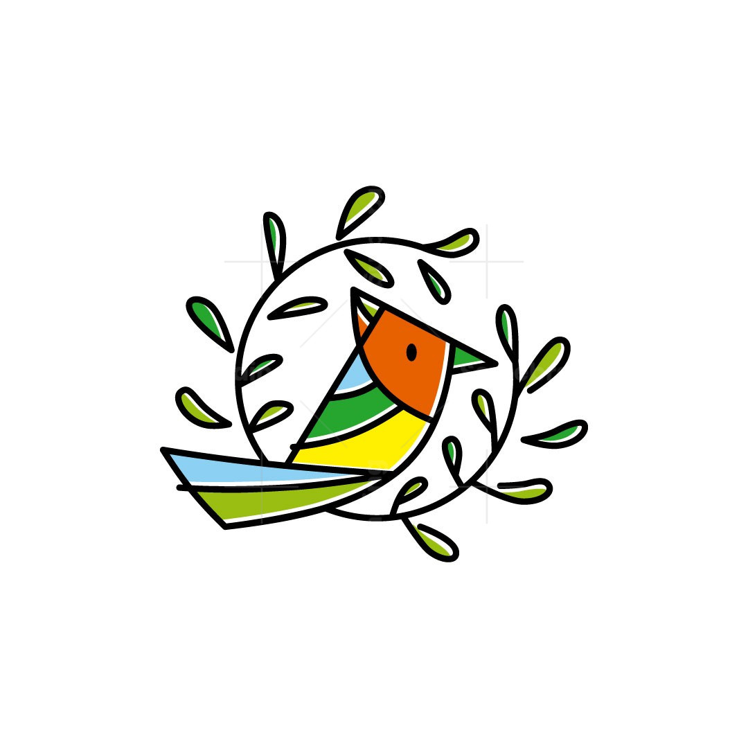 Colorful Eco Bird Logo | Scalebranding