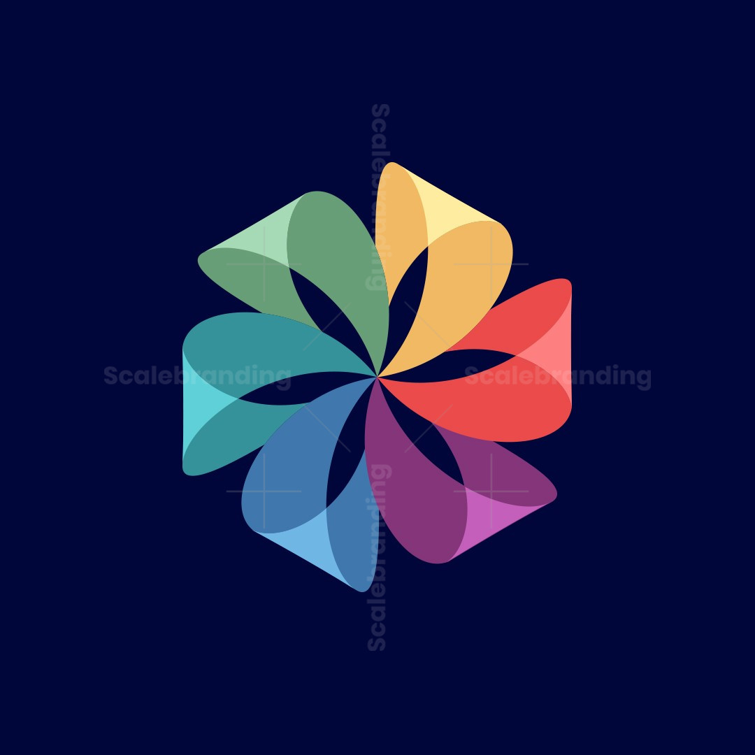 Colorful Pinwheel logo | Scalebranding