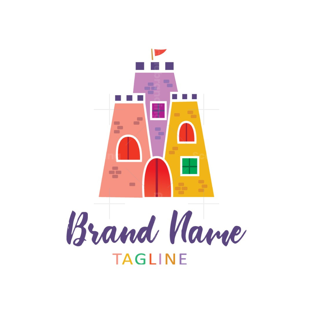 Colourful Castle Logo | Scalebranding