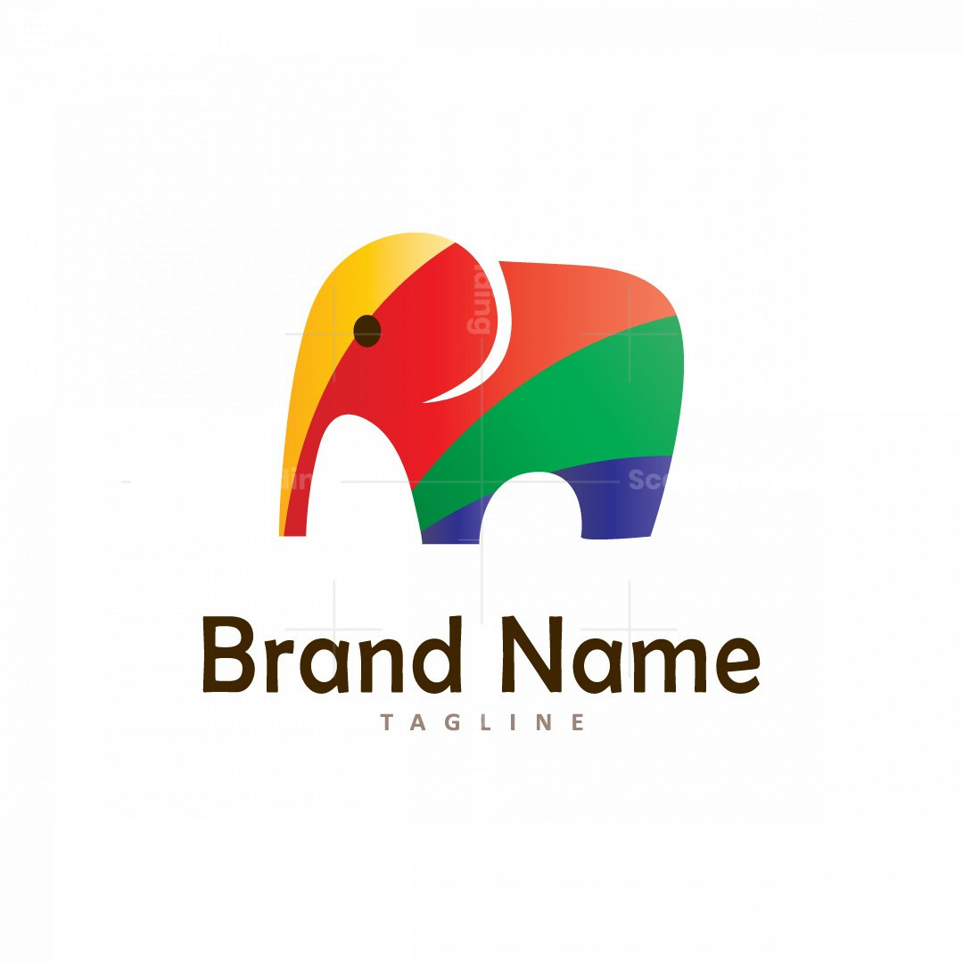 Colourful Elephant Logo | Scalebranding