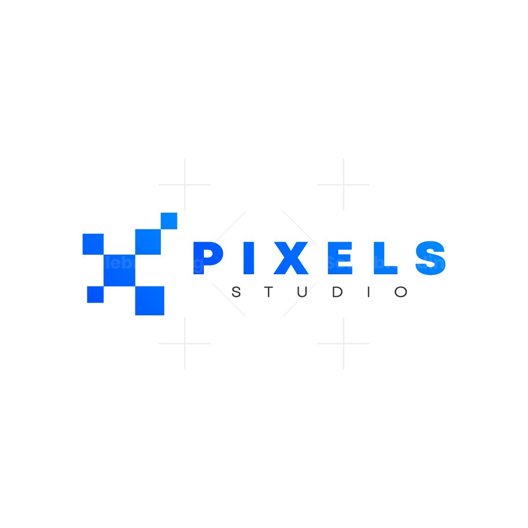 Computer Pixel Abstract Minimalist Logo Design | Scalebranding