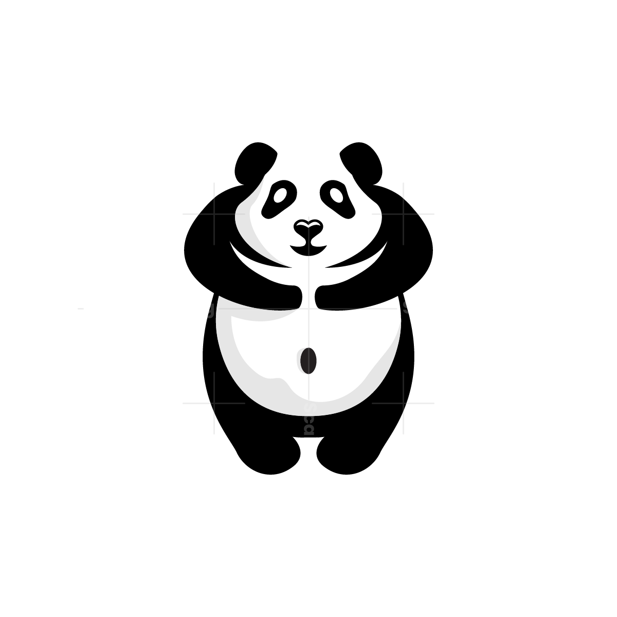 Cool Panda Logo Design Big Fat Panda Logo Giant Panda Logo | Scalebranding