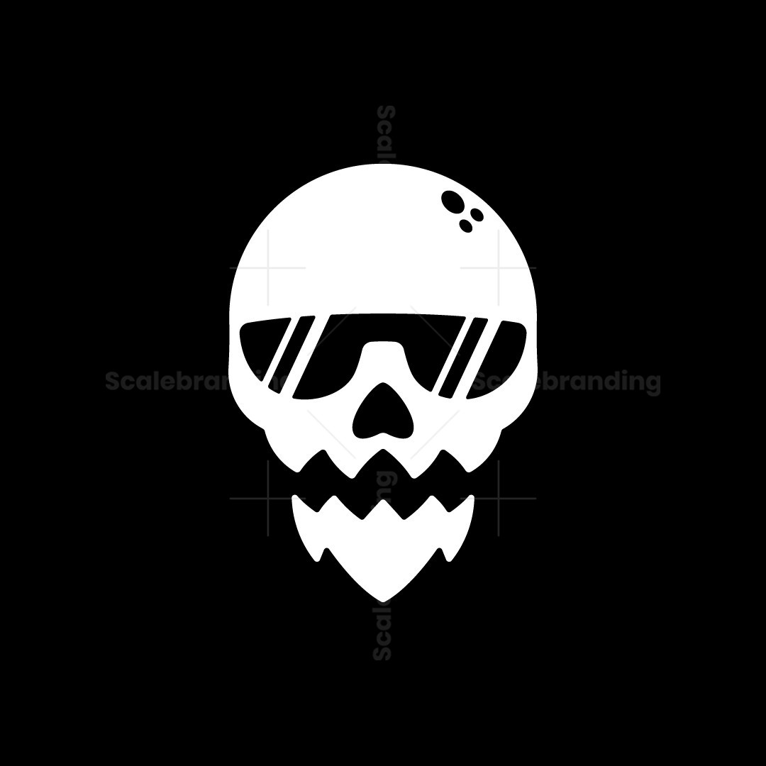 Cool Skull Logos DP Initial ESport Gaming Logo. Modern Head Skull