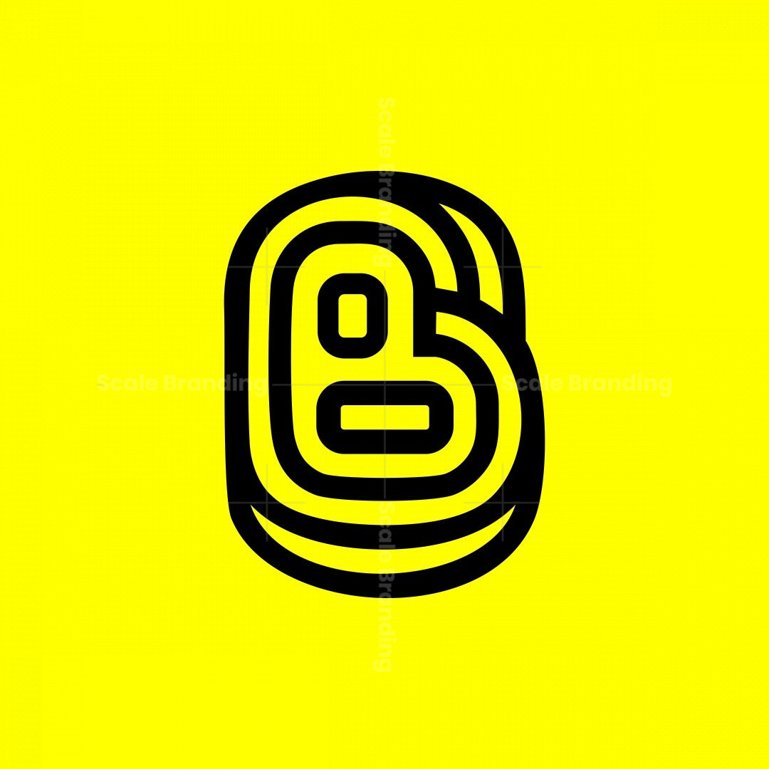 cool trendy letter B initial monogram logo | Scalebranding