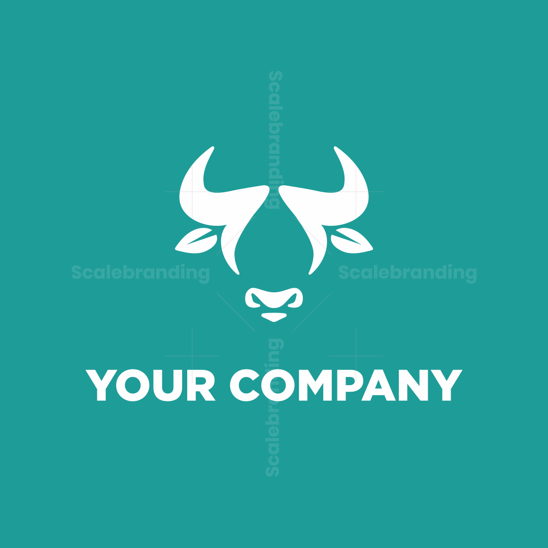 Water Drop Nature Cow Logo | Scalebranding