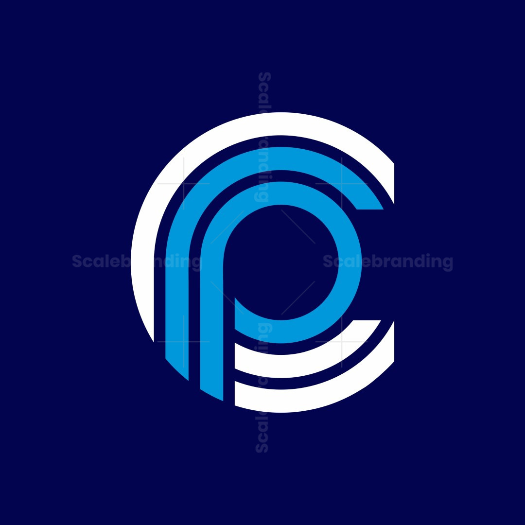 Rounded Letter CP C or PC Logo | Scalebranding