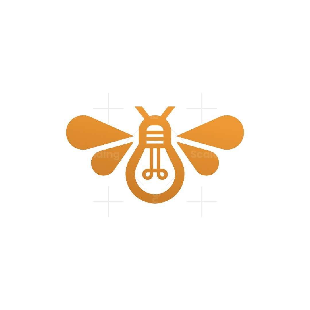 Creative Bulb Bee Logo | Scalebranding
