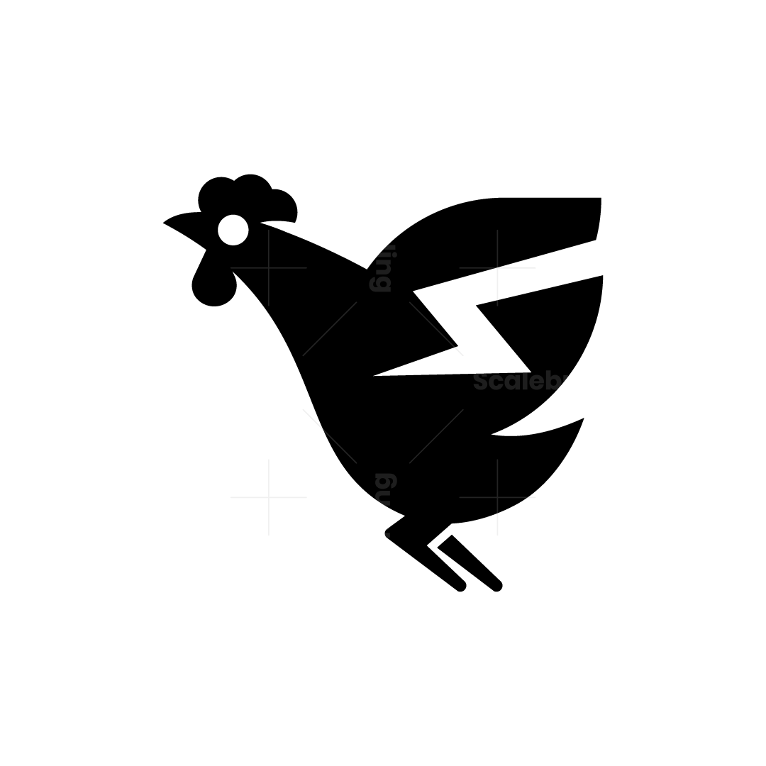 creative rooster lightning concept logo | Scalebranding