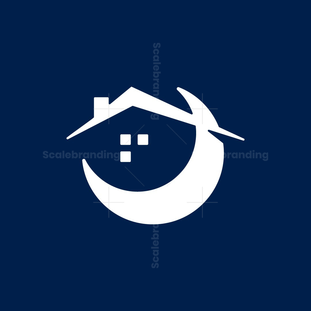 Crescent Moon House Logo | Scalebranding