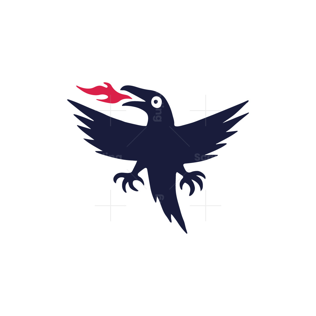 Crow spit fire logo | Scalebranding