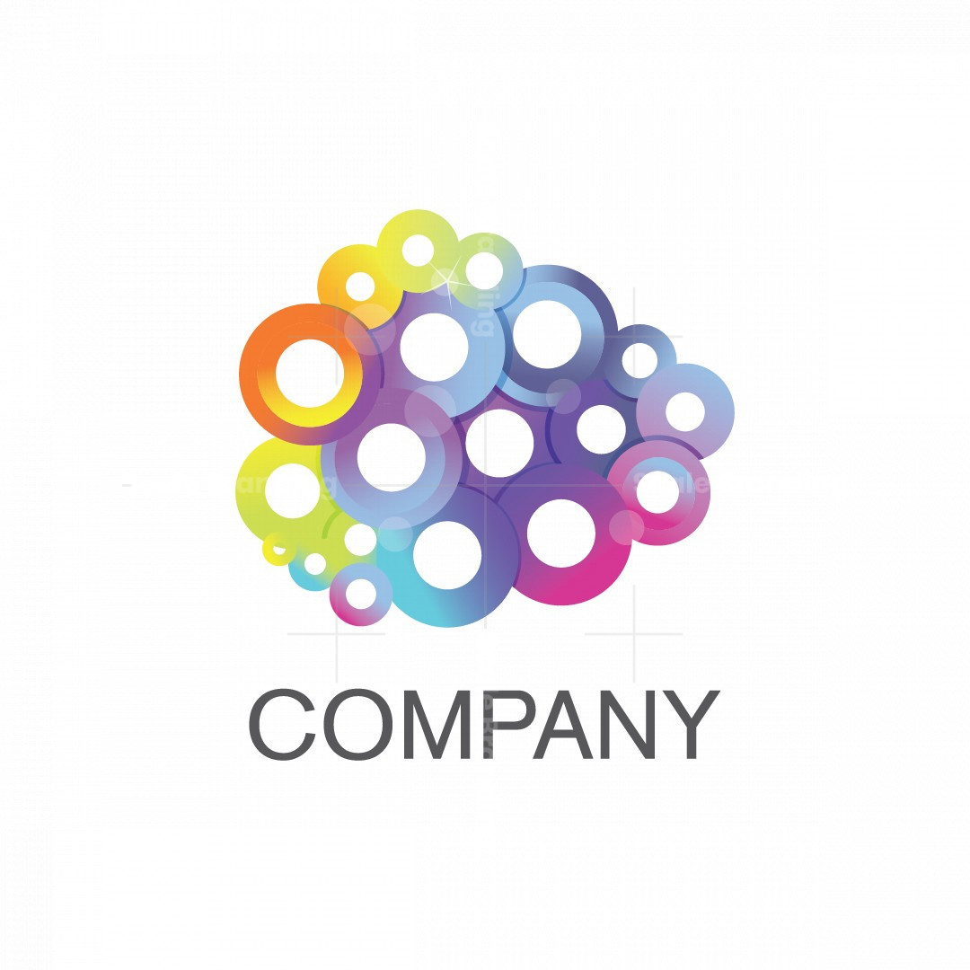 Crowd Colorful Cloud Modern Logo | Scalebranding