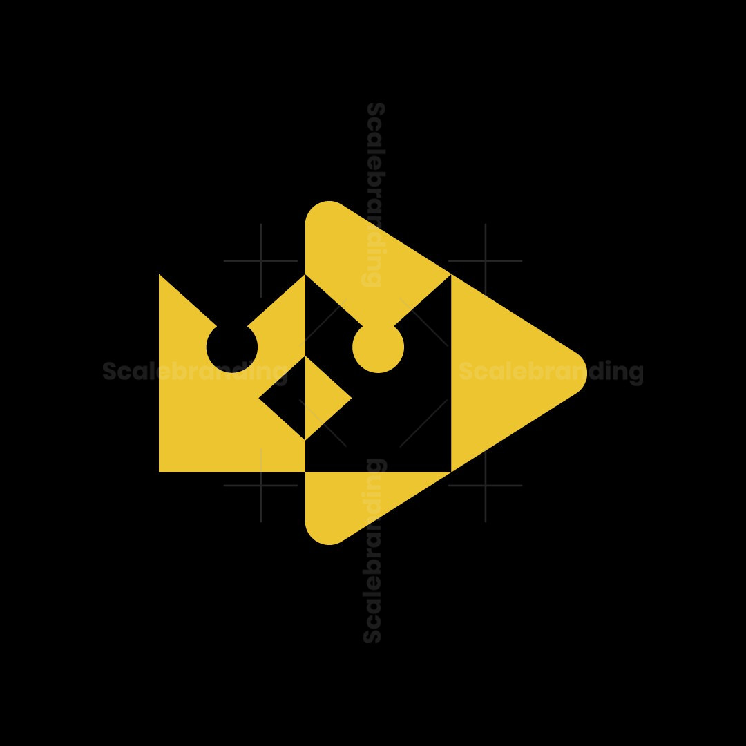 Crown Play Button Logo | Scalebranding