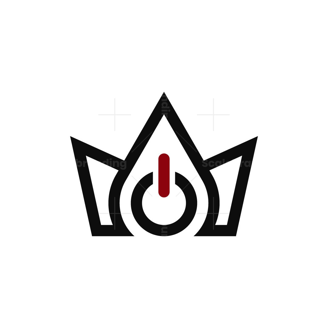 Crown Power Simple Modern Logo | Scalebranding