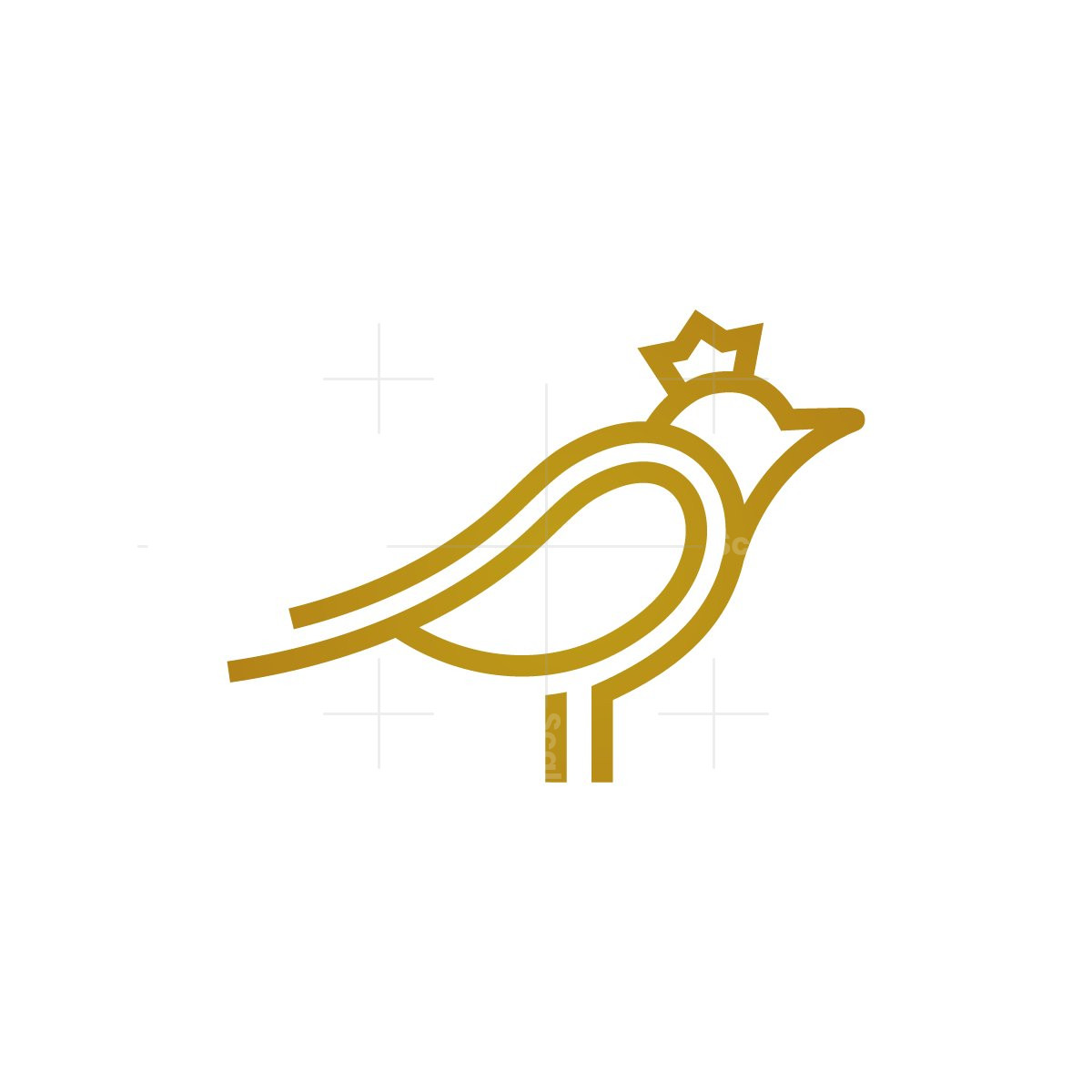 Crowned Bird Logo Royal Bird Logo | Scalebranding