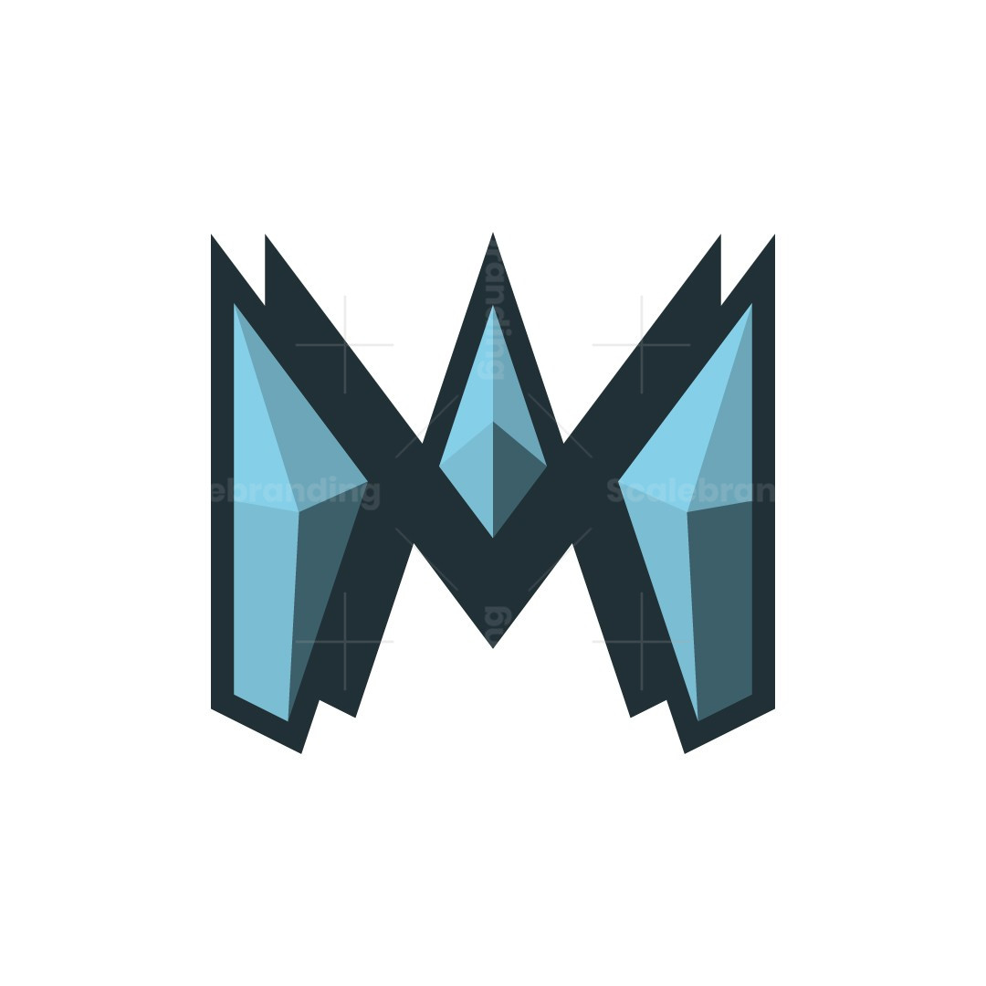 Crystal Letter M Logo | Scalebranding