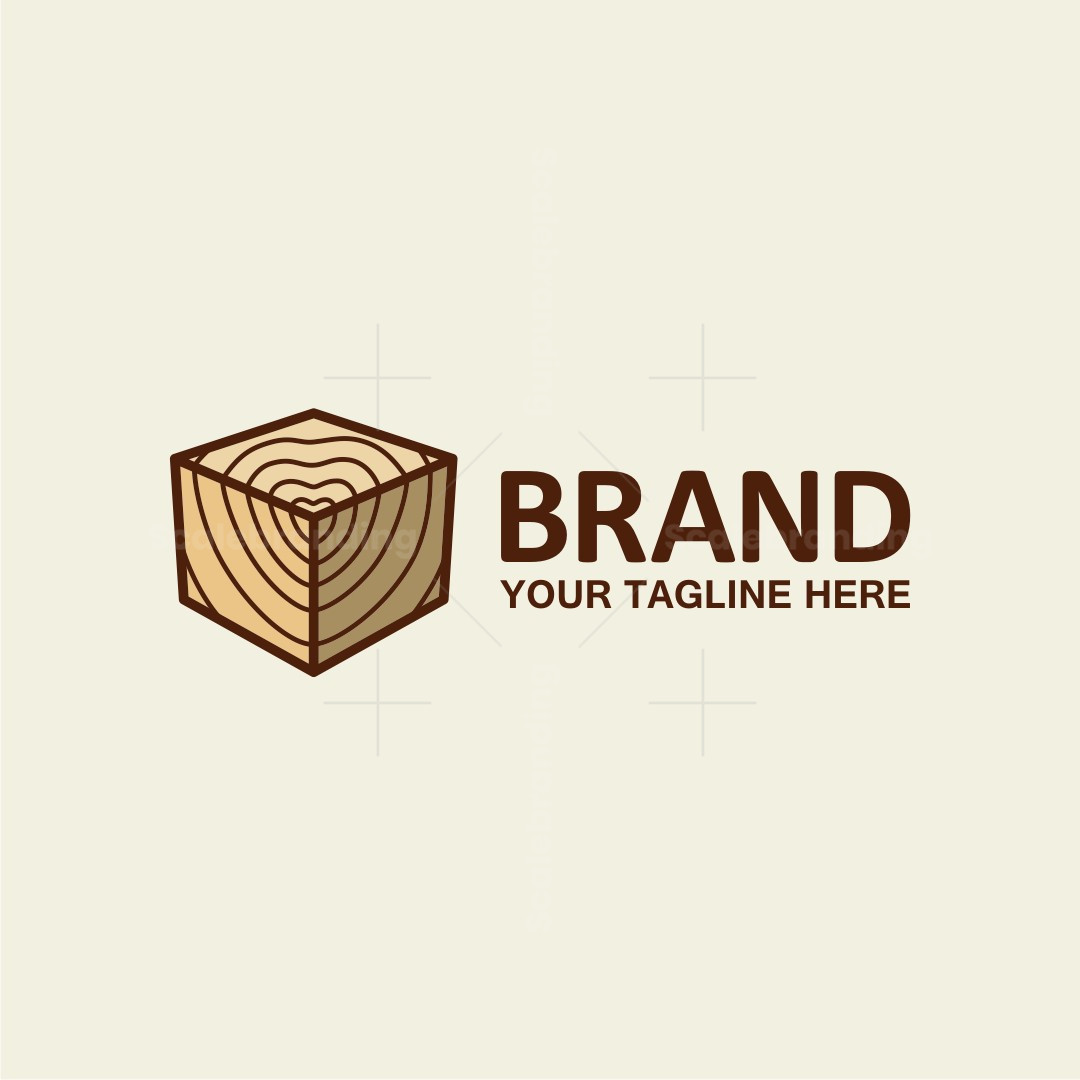 Cube Wood love Logo | Scalebranding