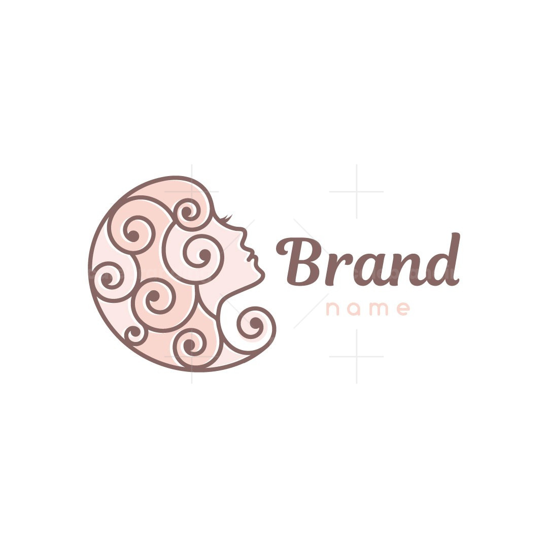 Curly Curls Hair Care Logo | Scalebranding